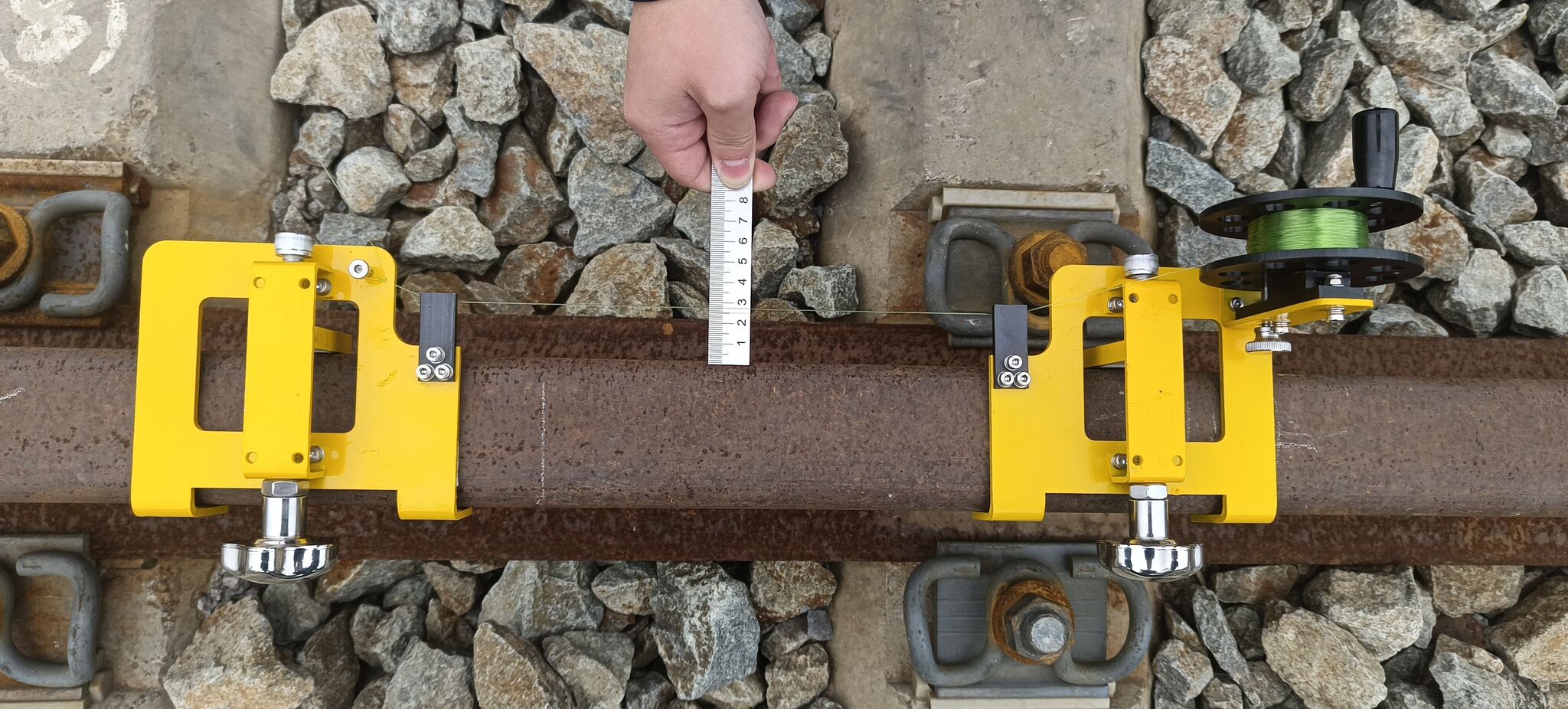 Rail Long String Measuring Device,100m Rail Curve Alignment Measuring ...